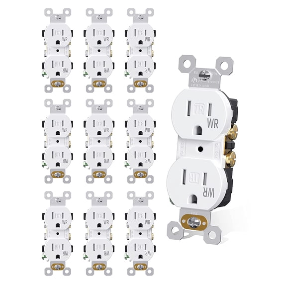 15 Amps Outlets Duplex Electrical Receptacle Outlets,Tamper Resistant ...