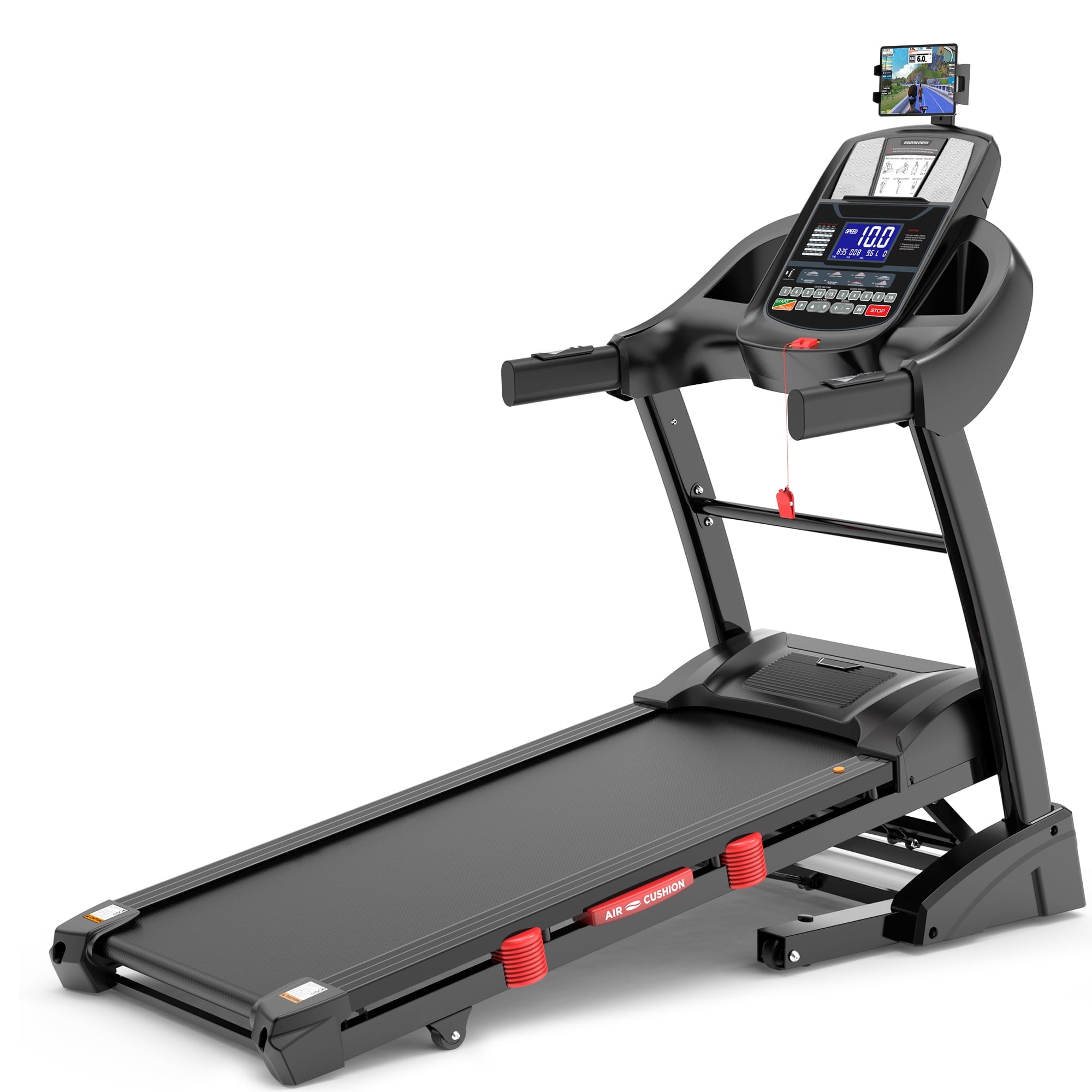 15% Auto Incline Treadmill 300lbs Capacity, Treadmill for Home Use ...