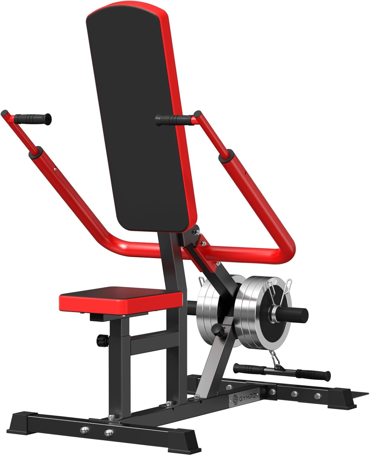 15° Backrest Seated Dip Machine with Cable Bar, GYHPD Tricep Bicep ...