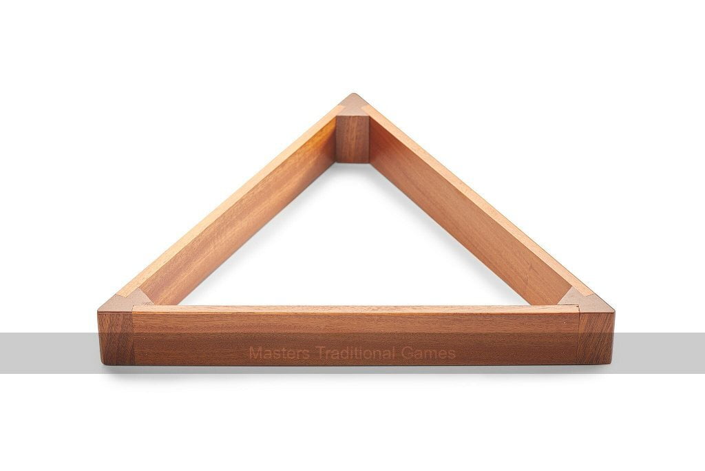 15 Ball Wooden Snooker Triangle - Mahogany - for 2 inch balls - Walmart.com