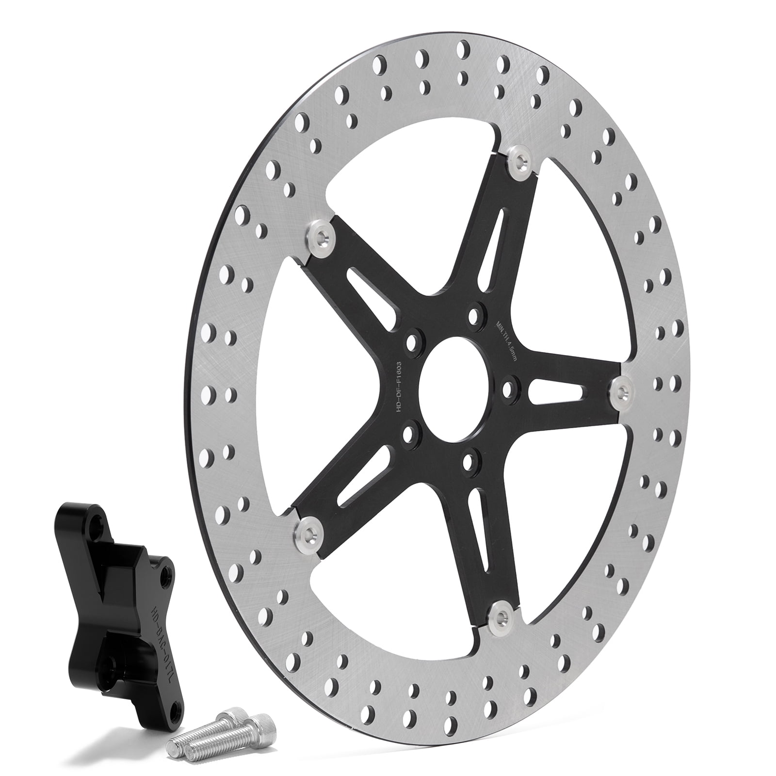 15" Big Front Brake Rotor Bracket kit for Harley Softail Street Bob Low ...