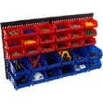 15-Bin Garage Organization Rack - Carbon Steel with Removable Stackable ...