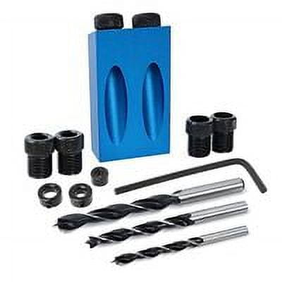 15" Bit Jig for Oblique & Pocket Holes, fits 6/8/10mm, Woodworking ...