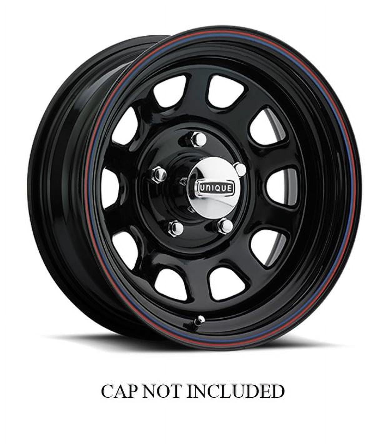 15" Black With Red And Blue Stripes 42 Series Wheel by Keystone Wheel ...