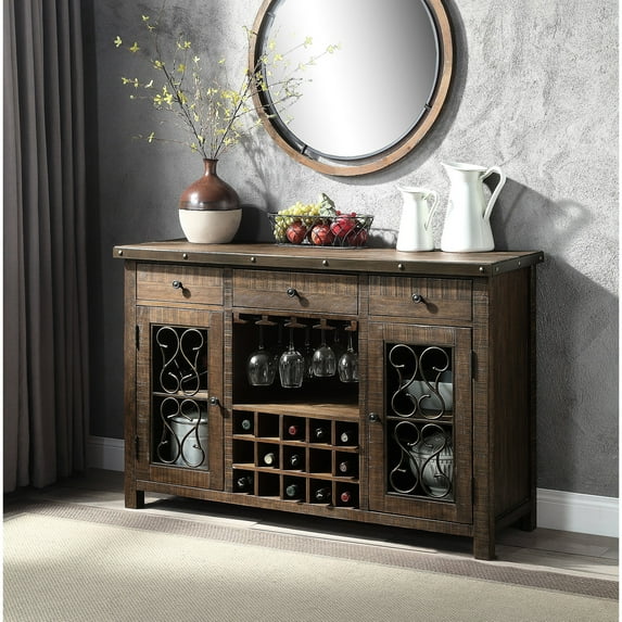 15 - Bottle Wine Rack + Decorative Surface - Wine Cellar Display ...