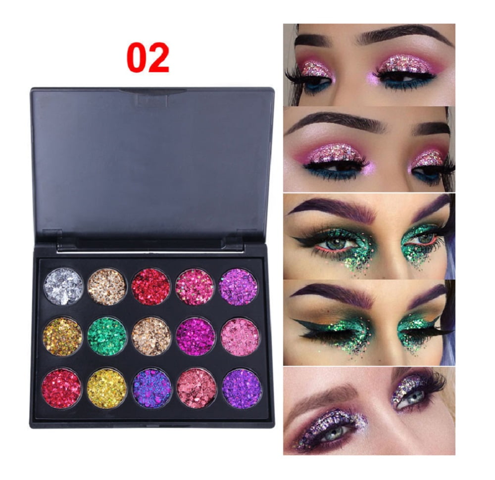 TIKA Beauty Cosmetics - 15-Color Matte & Shimmer Eyeshadow Makeup Set ...