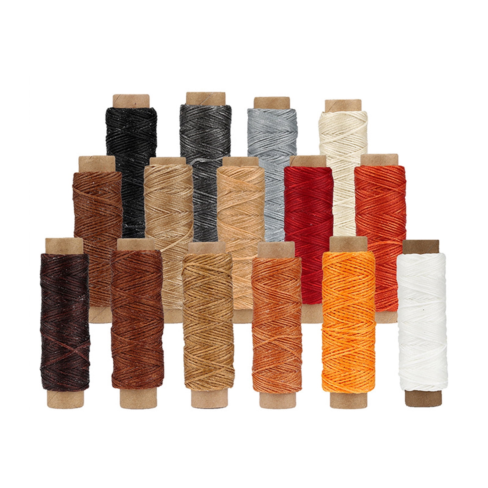 15 Colors Leather Sewing Thread Waxed Thread Set Sewing Thread Sewing ...