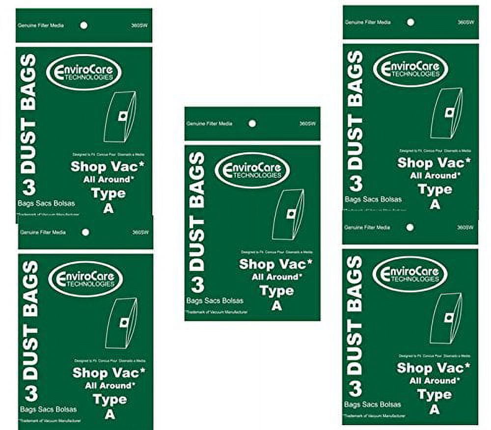 15 Compatible with ShopVac Type A 1.5 Gallon Wet Dry Compatible with ...