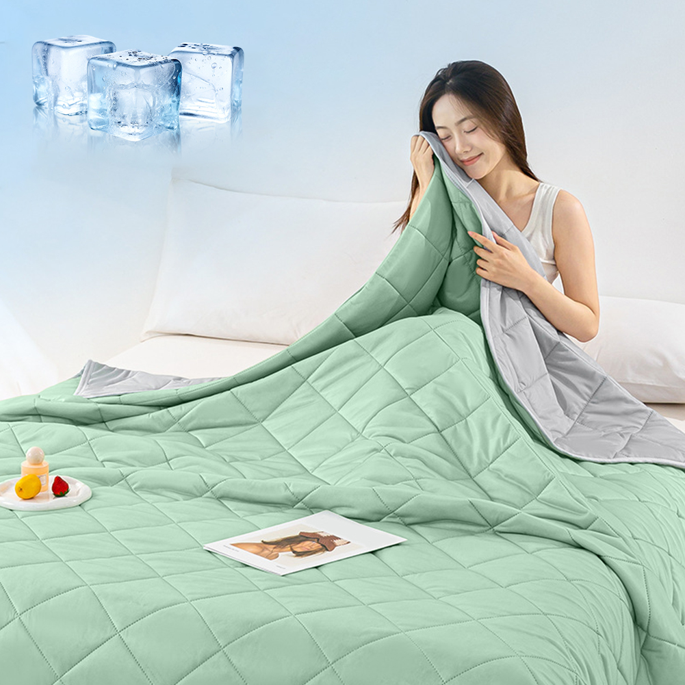 Under $15 Cooling Blanket Summer Cooling Quilt Ice Cream Solid Color ...