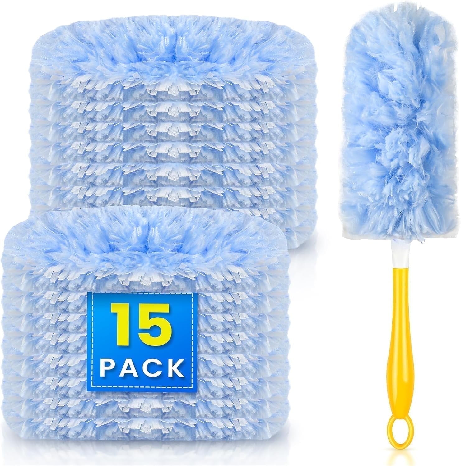 JFengqi Duster Refills, Heavy Duty Microfiber Disposable Feather Duster ...