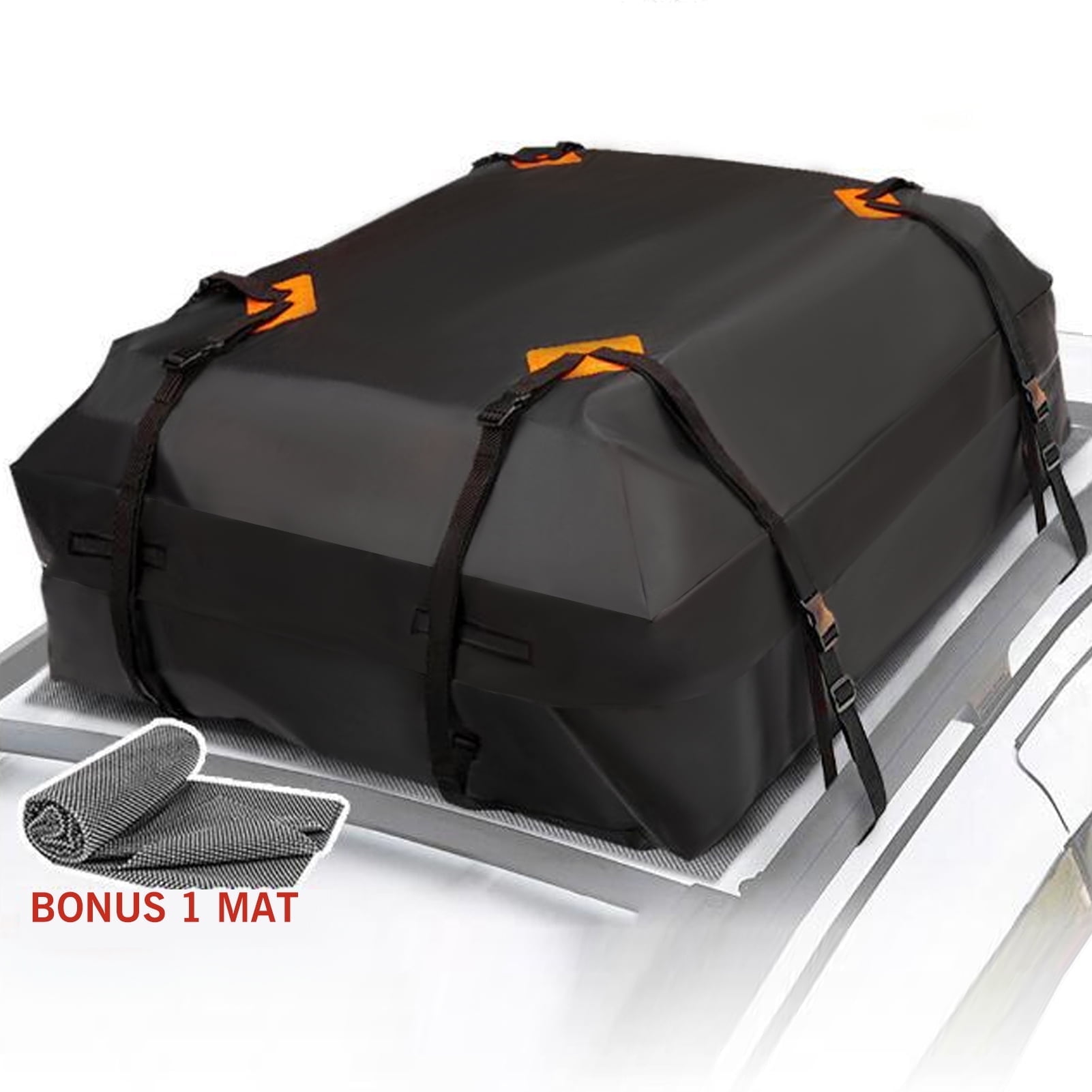 15 Cubic Feet Car Roof Bag Rooftop Cargo Carrier Waterproof Luggage Bag ...