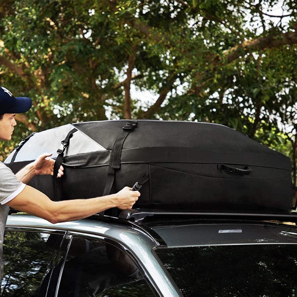 15 Cubic ft Car Roof Bag Top Carrier Cargo Storage Rooftop Luggage ...
