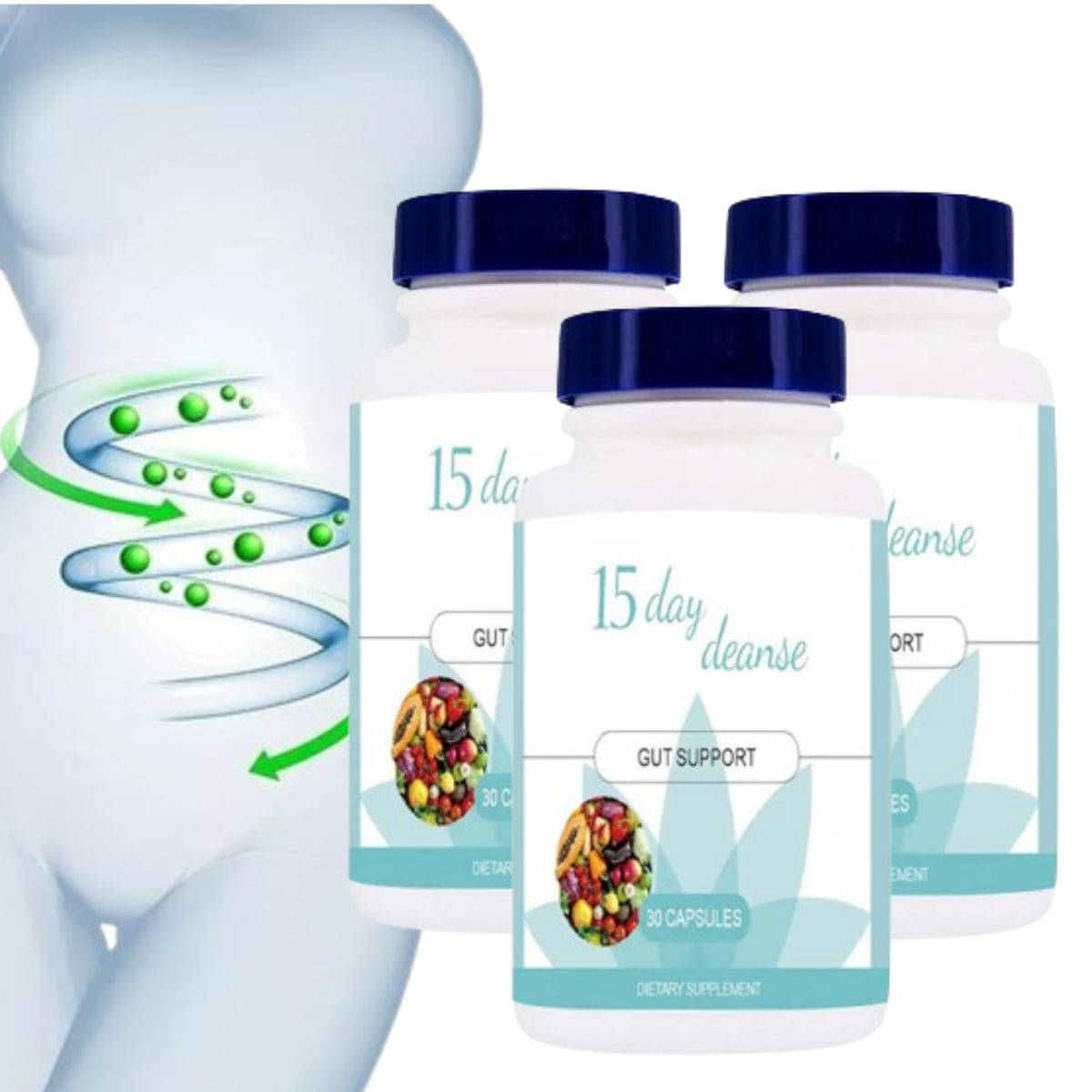 15 Day Cleanse - Gut and Colon Support | Advanced Gut Cleanse Detox ...