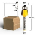 15 Degree Bevel Trim Router Bit - 1/4" Shank - Yonico 14935q - Walmart.com