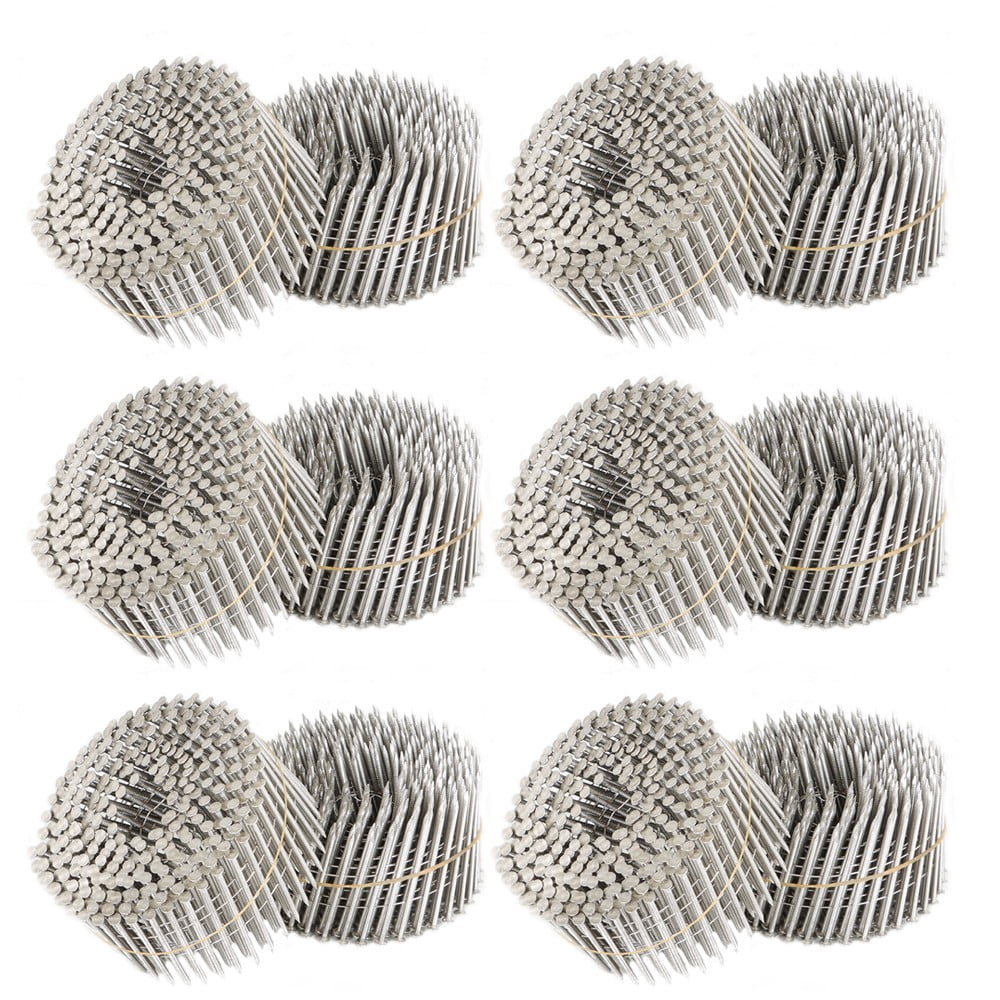15 Degree Wire Coil 2-1/2” × .09” Ring Shank Stainless Steel Siding ...
