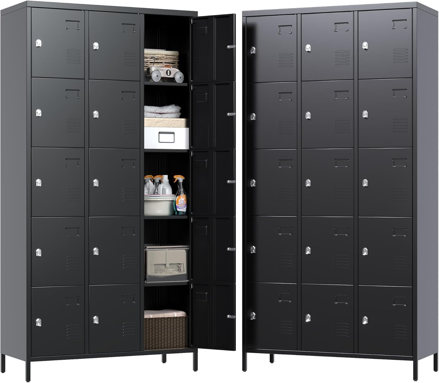 15 Doors Metal Lockers for Employees School Office Gym Home lockers ...