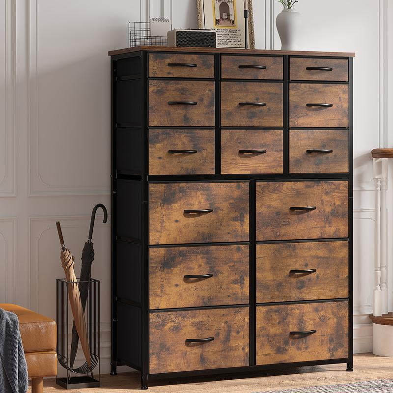 15 Drawer Dresser for Bedroom, Tall Dresser for Living Room, Extra ...