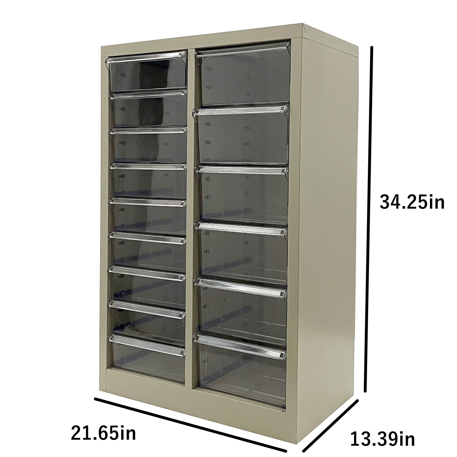 15 Drawers Parts Cabinet Bolt and Nut Tool Storage Cabinet Multi ...