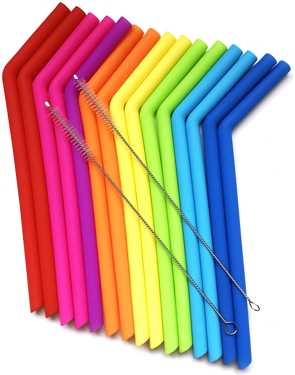 15 FITS ALL TUMBLERS STRAWS - Reusable Silicone Straws for 30 and 20 oz ...