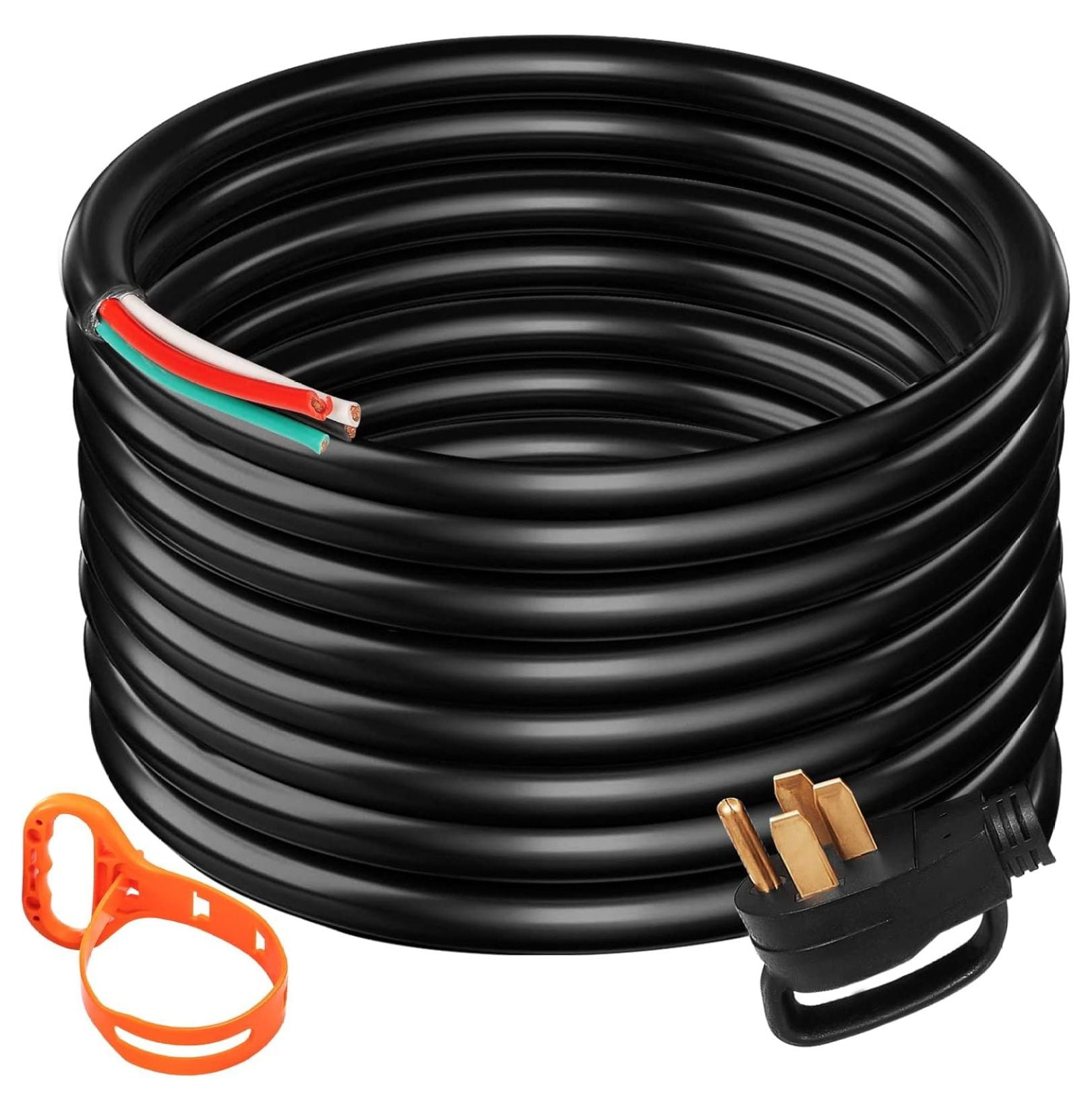 15 FT 50 Amp Generator Extension Cord 6 Gauge STW 6/3+8/1 RV Power Cord ...