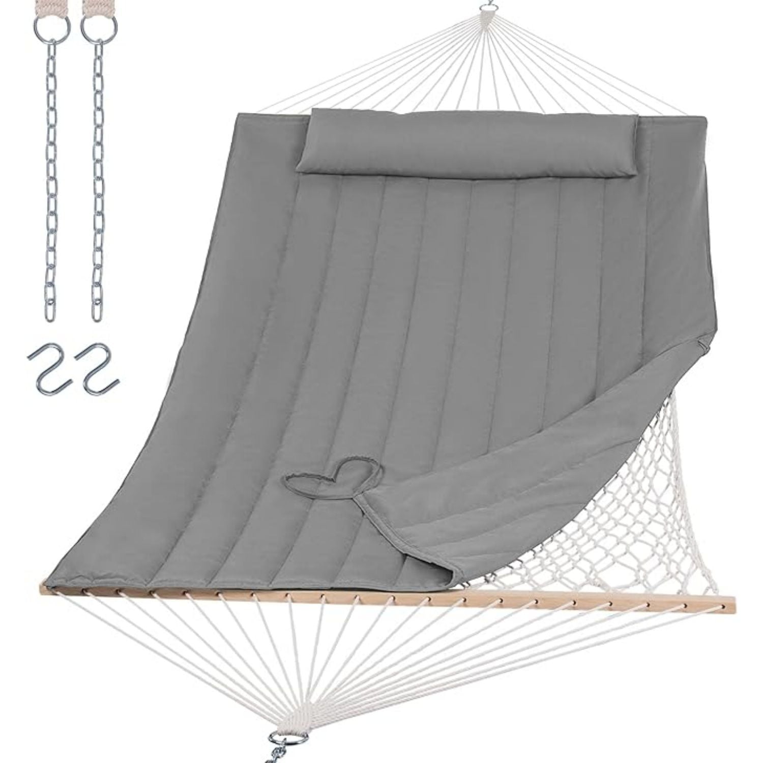 15 FT Hammocks for Outside, Two Person Hammock for Patio, Garden, Porch ...