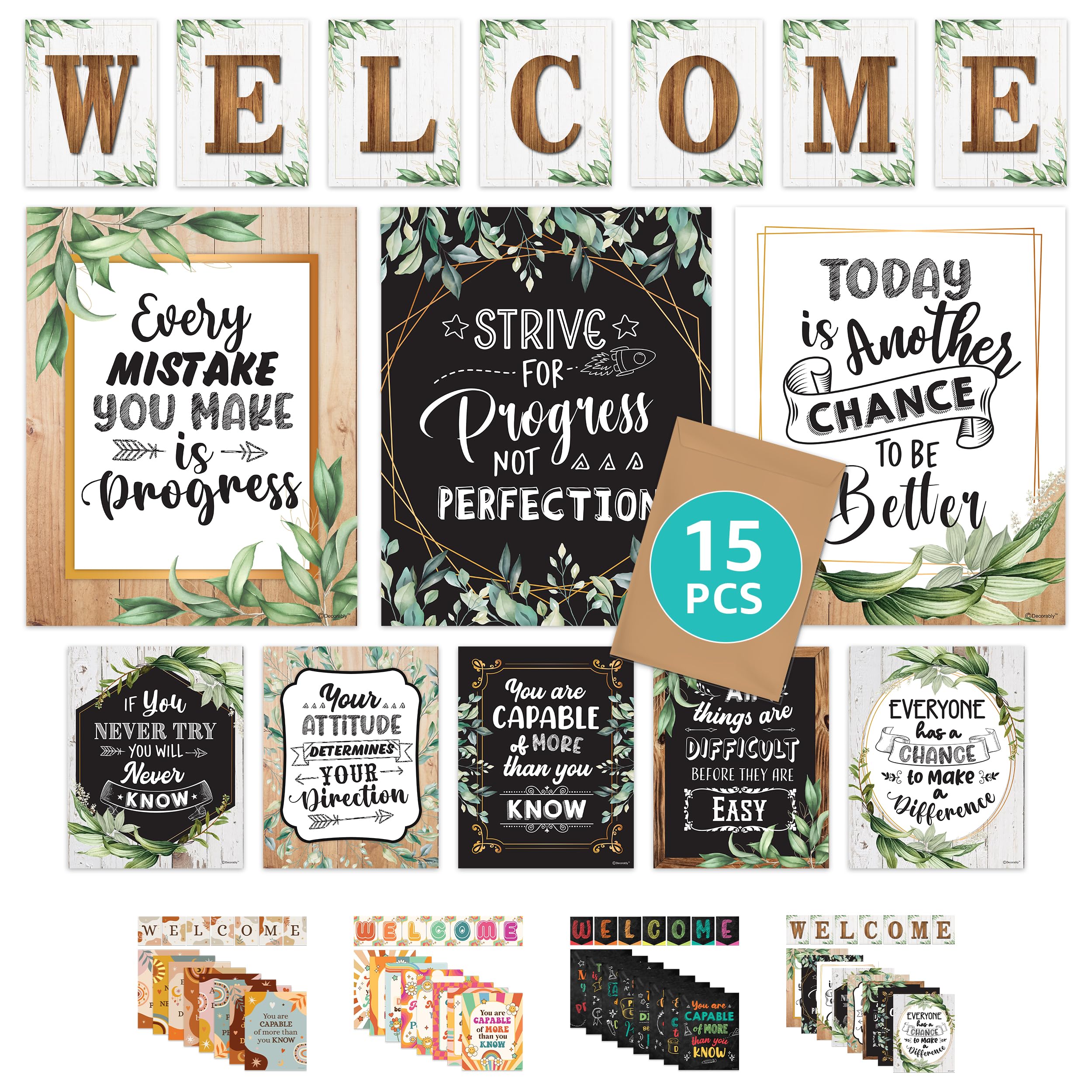 15 Farmhouse Welcome Signs For Classroom - 11x14in Welcome Classroom ...