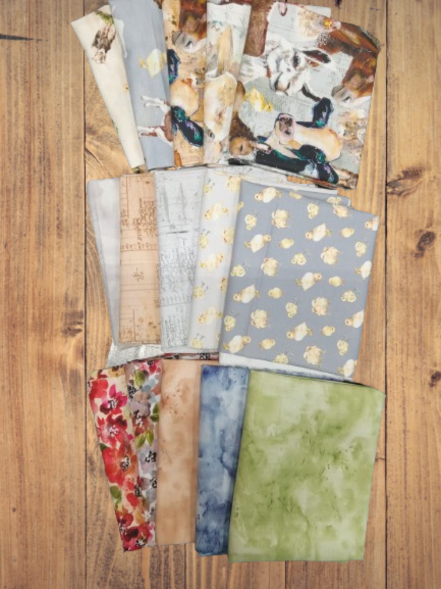 15 Fat Quarters - Assorted Farm Life Fat Quarter Bundle - Walmart.com