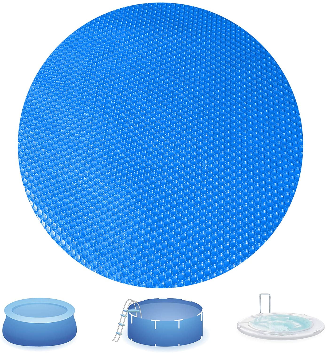 15 Ft Bubble Solar Pool Covers Blankets for Round Inground Above Ground ...