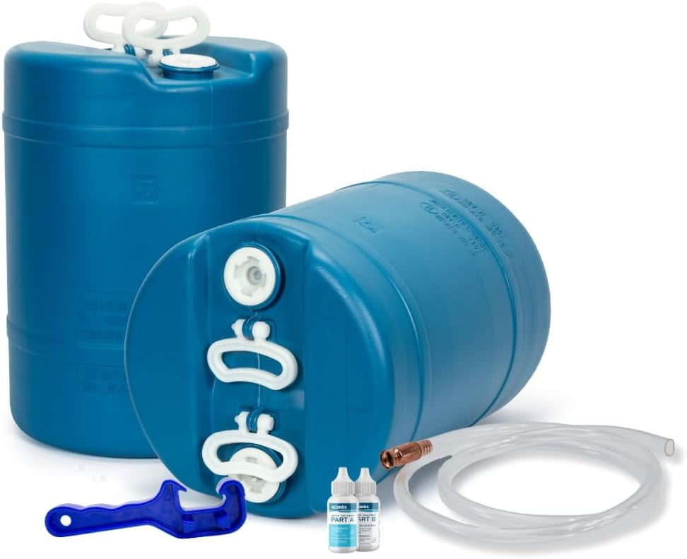 15 Gallon Emergency Water Storage Barrel - Preparedness Supply - Water ...