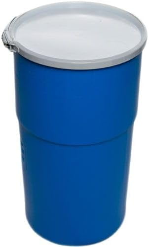 15 Gallon Open-Head UN Rated Plastic HDPE Drum w/Ring Lock Lid ...