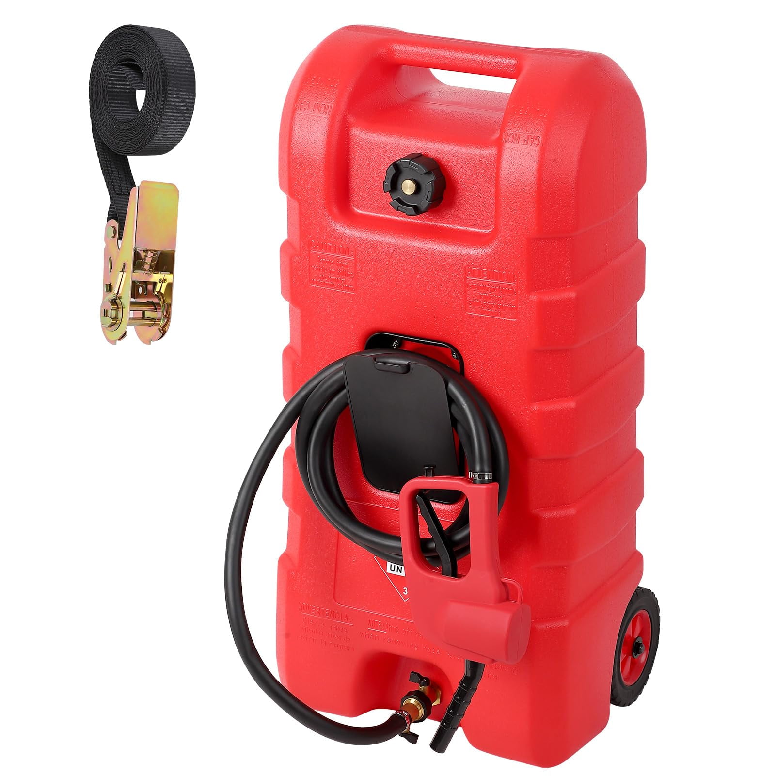 15 Gallon Portable GasTank Container with LE FluidSiphon Pump10ft.Hose ...