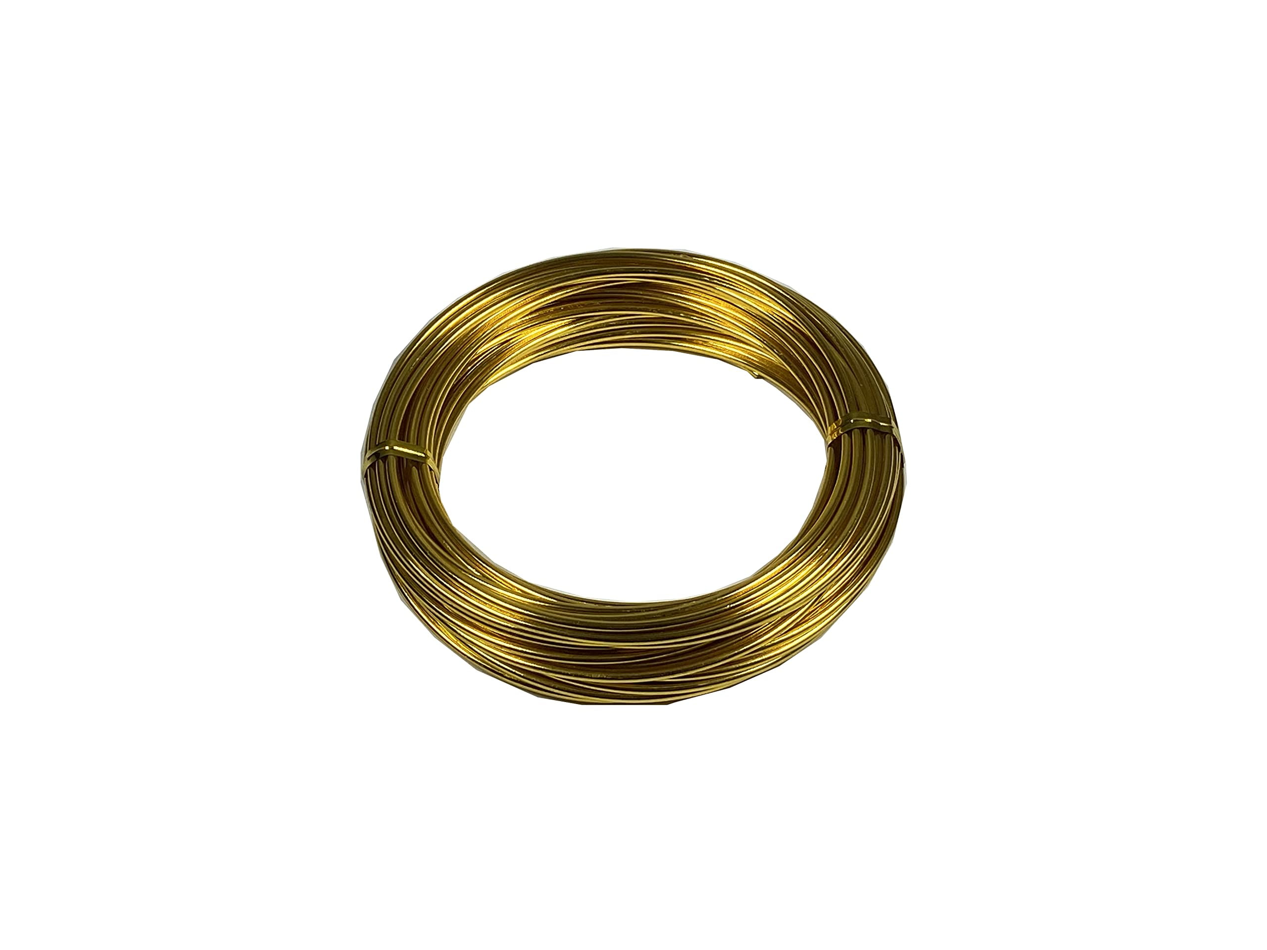 15 Gauge 1.5mm Gold Aluminum Craft Wire 10yds Long Jewelry Floral ...