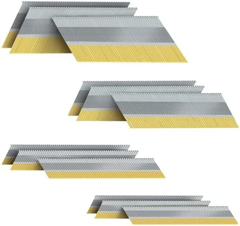 15 Gauge DA Angled Finish Nails, 34-Degree, 1200-Pack (2-1/2", 2", 1-1/ ...