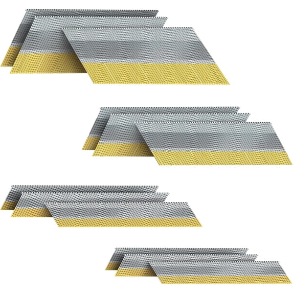 15 Gauge DA Angled Finish Nails, 34-Degree, 1200-Pack (2-1/2", 2", 1-1/ ...