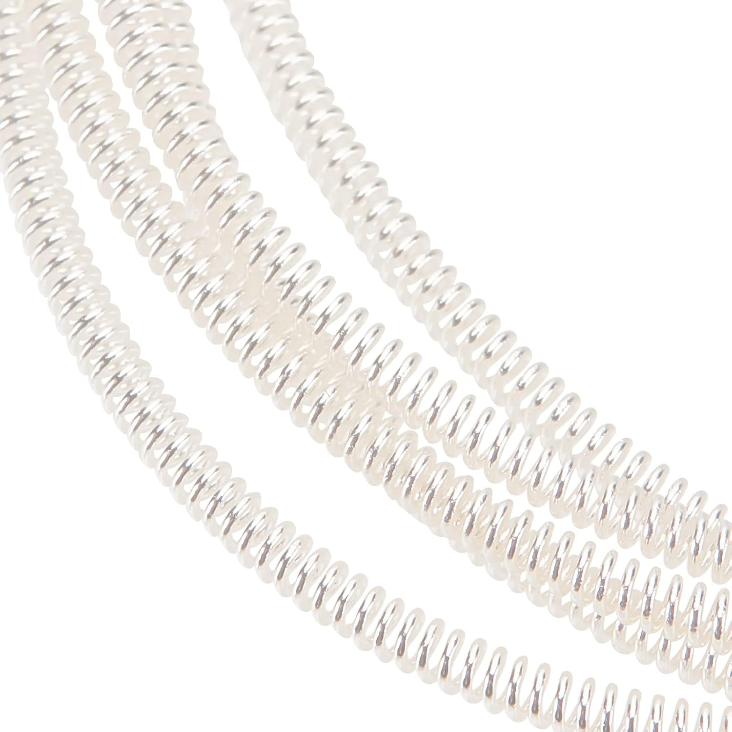 15 Gauge Electroplated Copper Wire 3.28 Feet Silver Plated Brass Spring ...