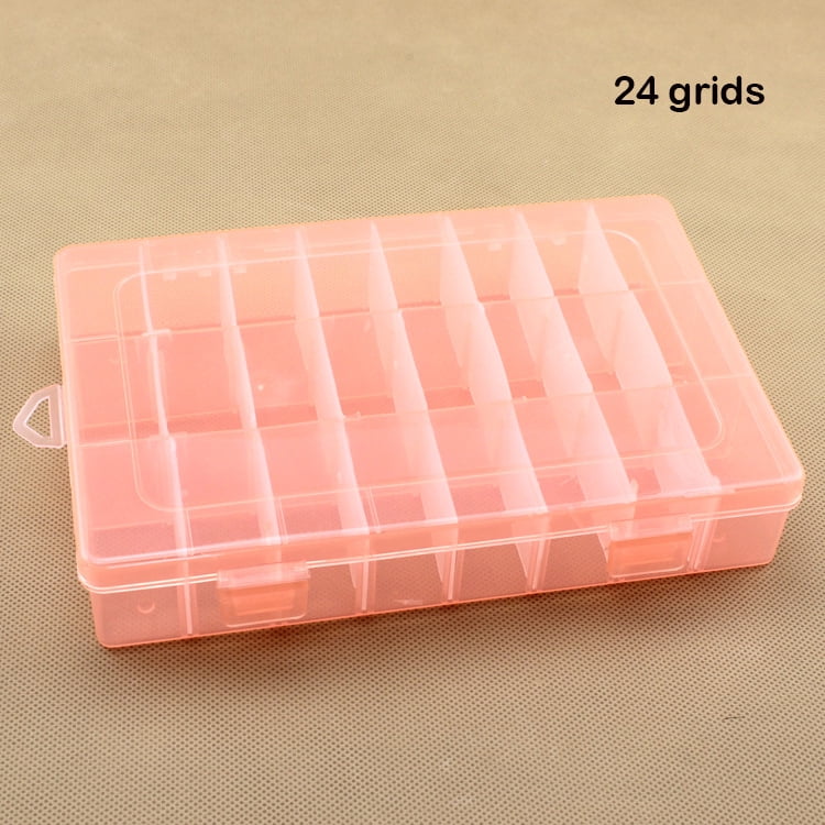 15 Grids Transparent Plastic Storage Organizer Compartment Adjustable ...