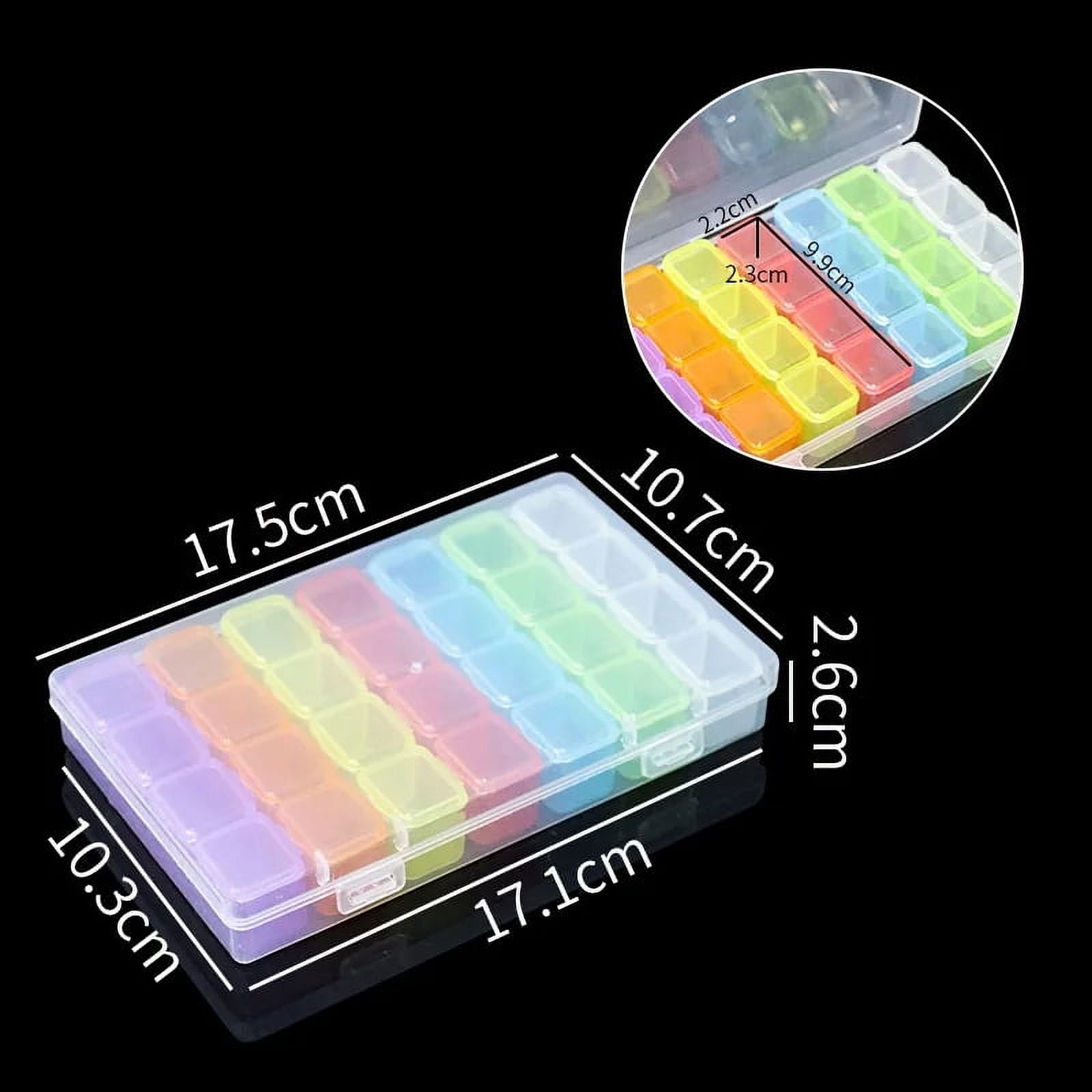 15 Grids Transparent Plastic Storage Organizer Compartment Adjustable ...