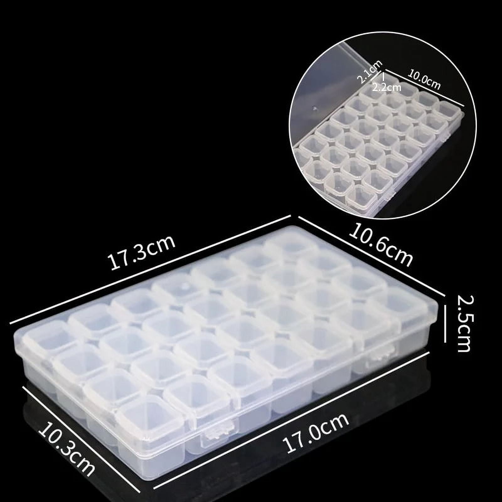 15 Grids Transparent Plastic Storage Organizer Compartment Adjustable ...
