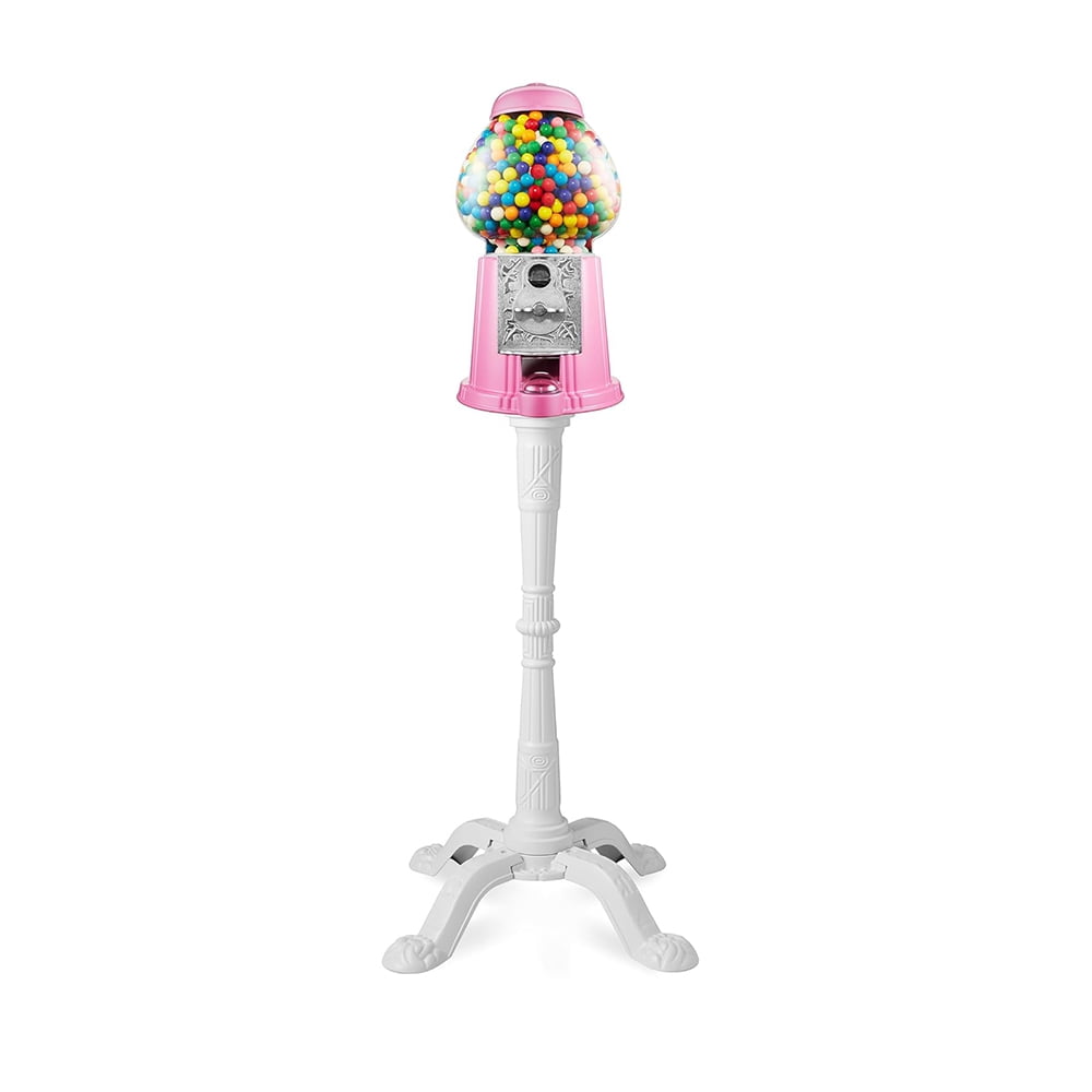 15" Gumball Machine with Stand, Vintage-Style Bubble Gum Dispenser with ...