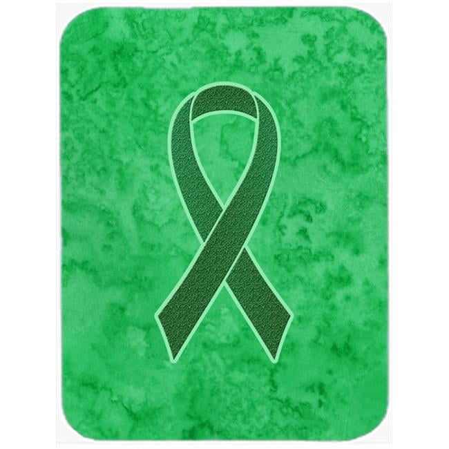 15 H x 12 L In. Kelly Green Ribbon for Kidney Cancer Awareness Glass ...