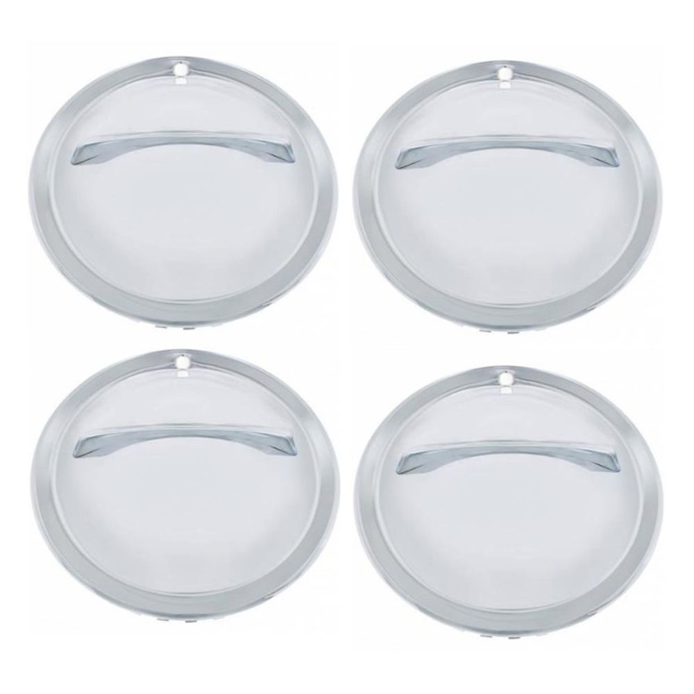 15" HOLLYWOOD FLIPPER Chrome custom Hot Rod Hubcap Wheelcover SET of 4 ...