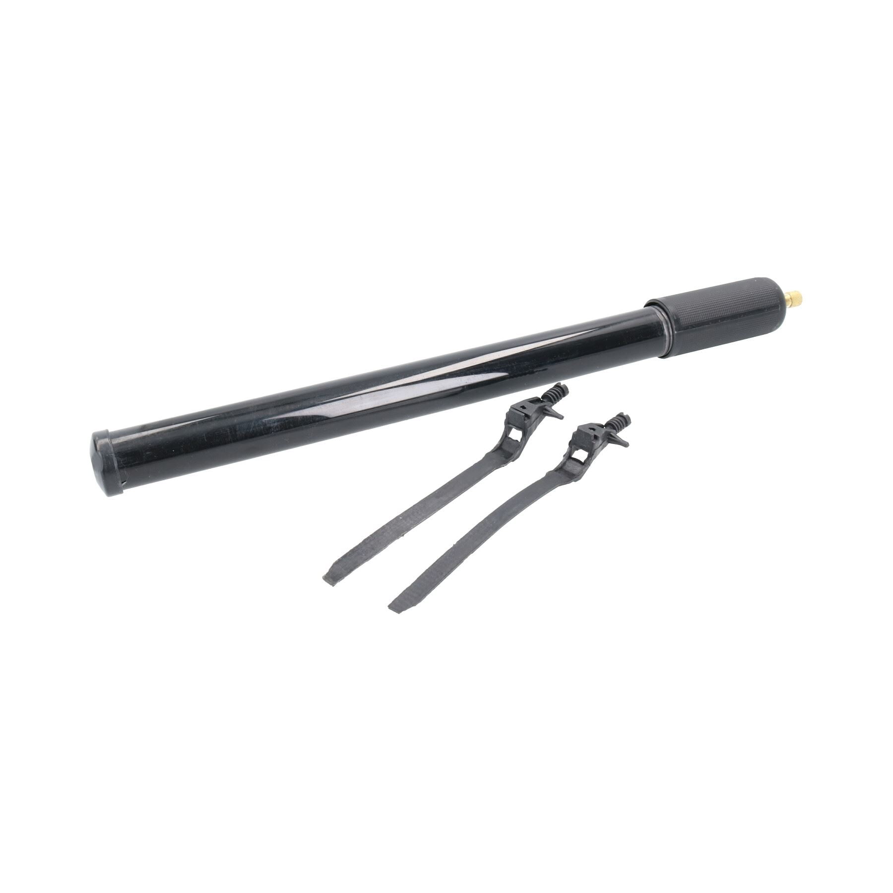 15" Hand Wheel Tyre Bike Pump With Mount & Connectors Schrader & Presta ...