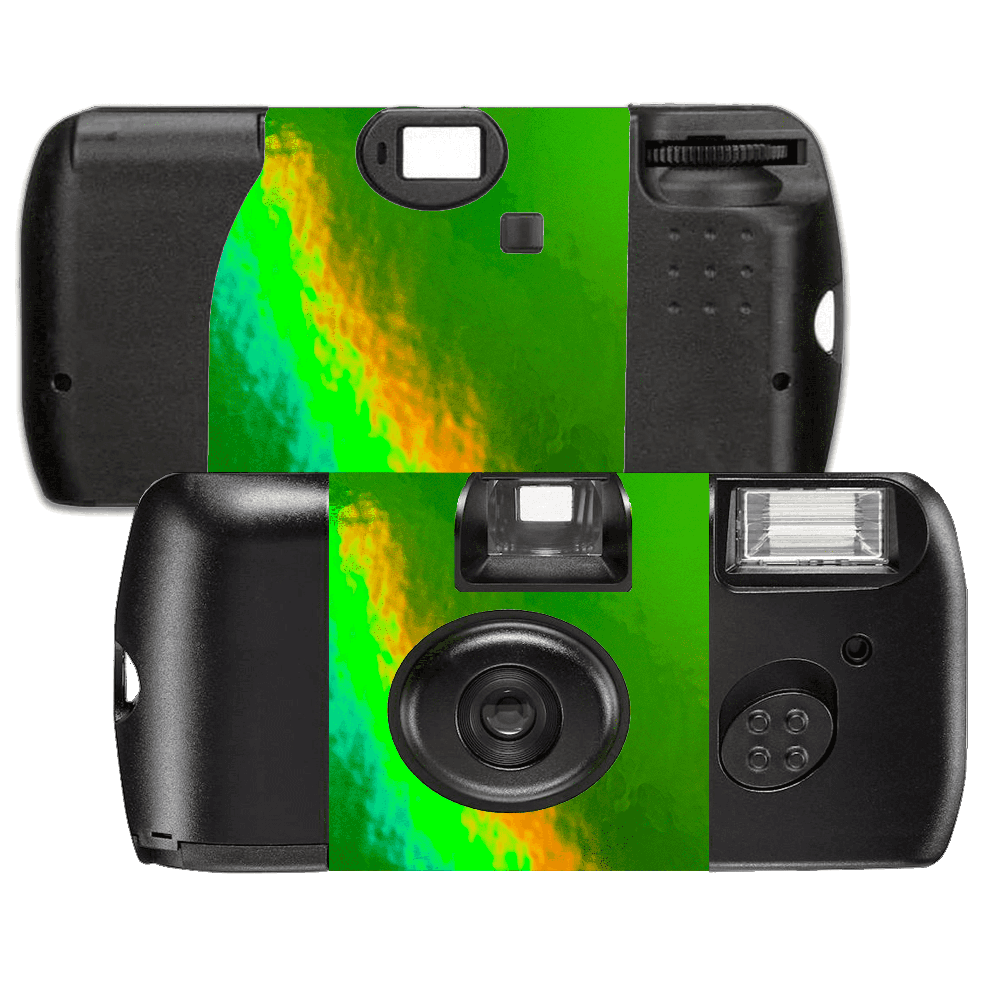 15 Holographic Rainbow Green Film Camera – Kodak 400 Speed Single Use ...