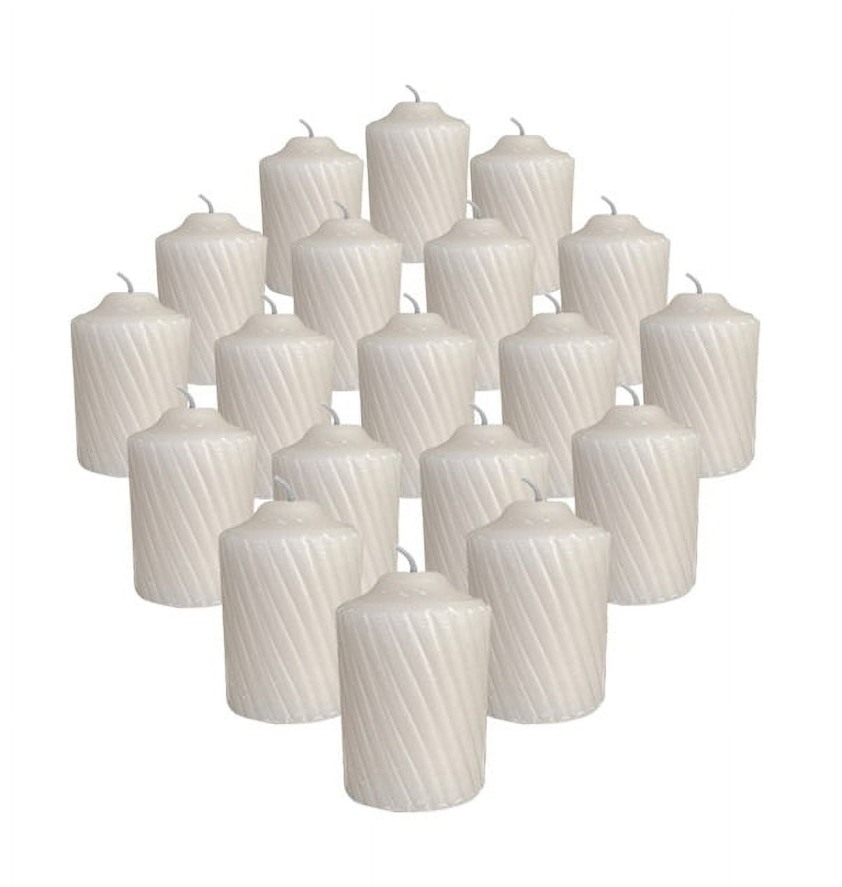 15 Hour Lightly Scented Votive Candles with a Textured Surface 19 ...