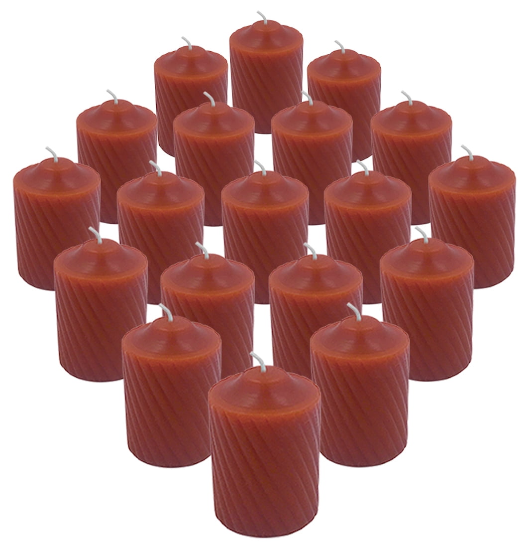 15 Hour Lightly Scented Votive Candles with a Textured Surface 19 ...
