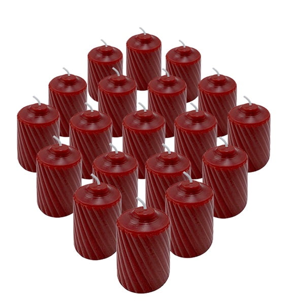 15 Hour Lightly Scented Votive Candles with a Textured Surface 19 ...