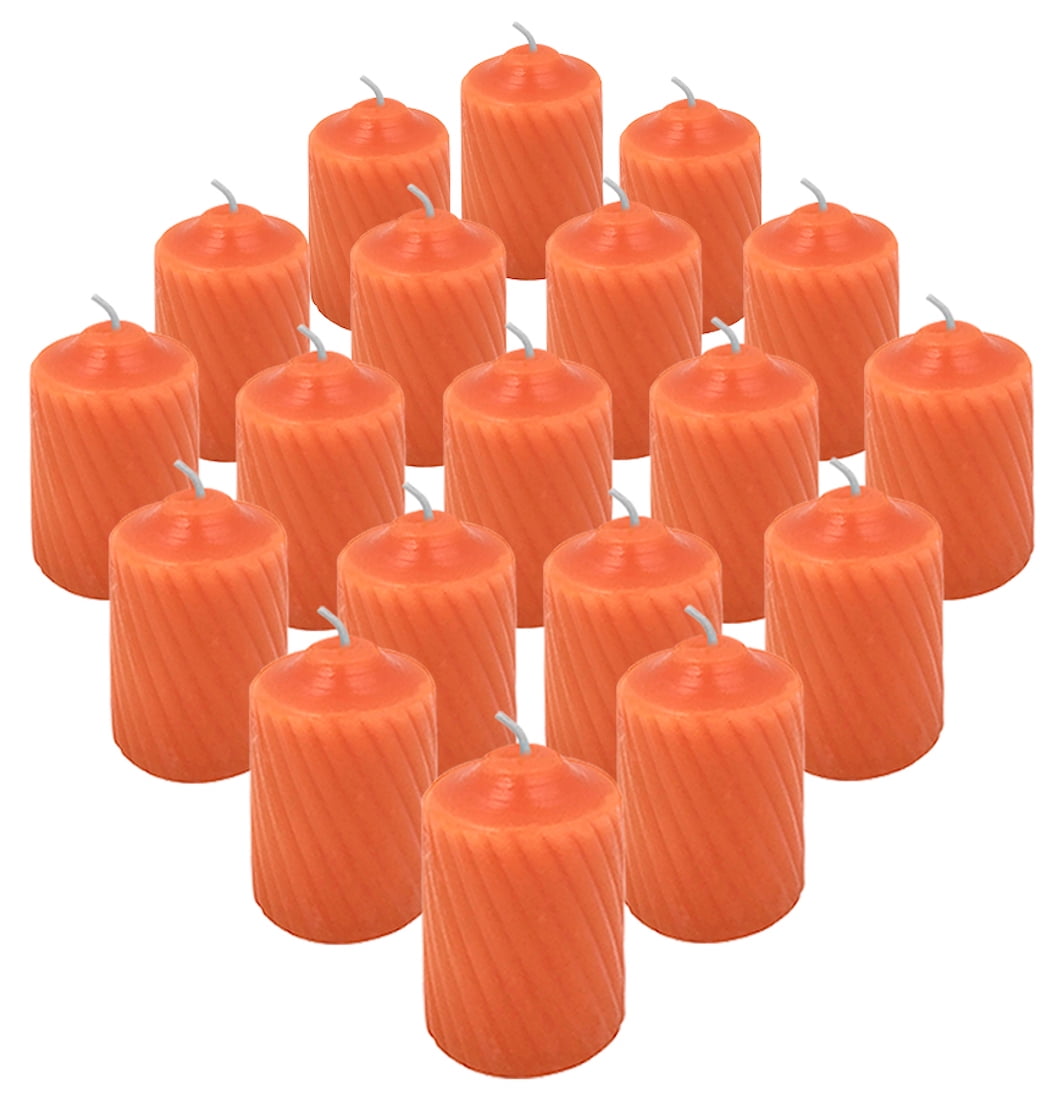 15 Hour Lightly Scented Votive Candles with a Textured Surface 19 ...