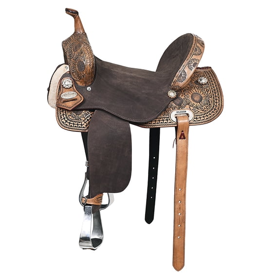 15 In Flex Tree Western Horse Saddle In American Leather Barrel Trail ...