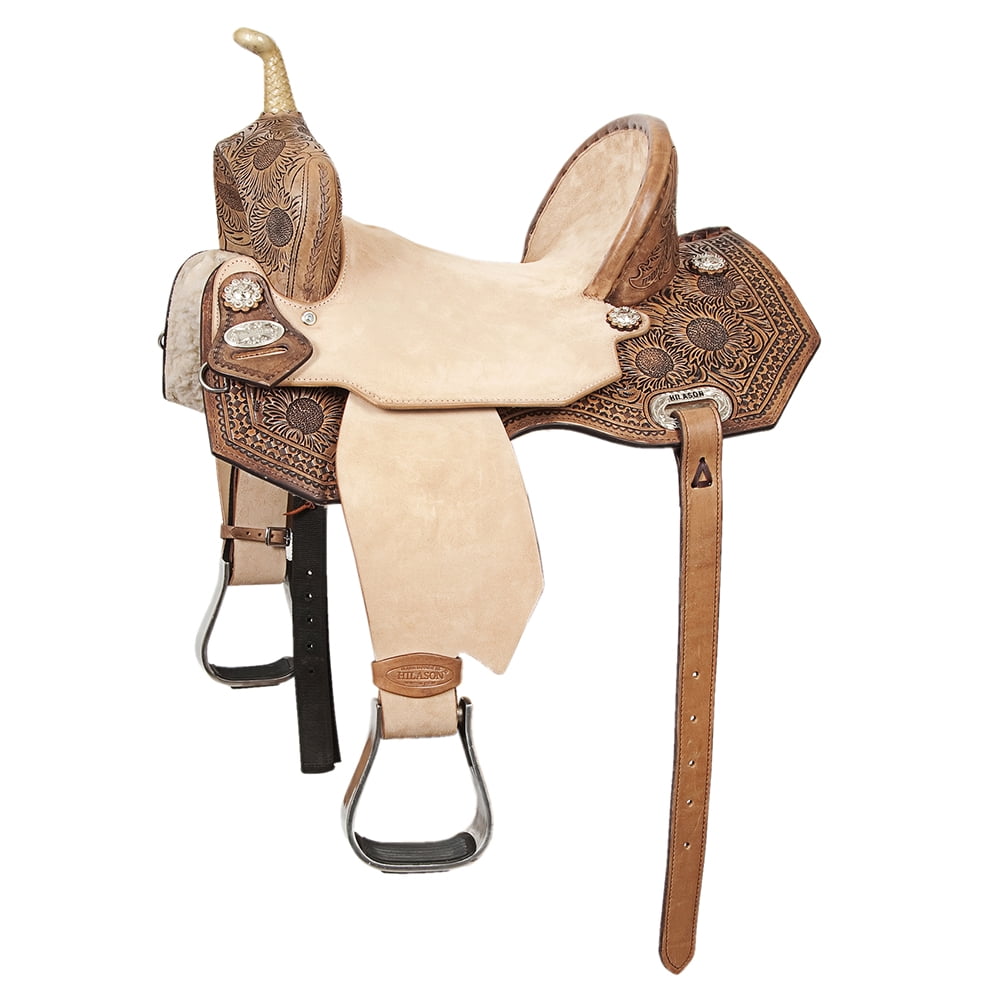 15 In Flex Tree Western Horse Saddle In American Leather Barrel Trail ...