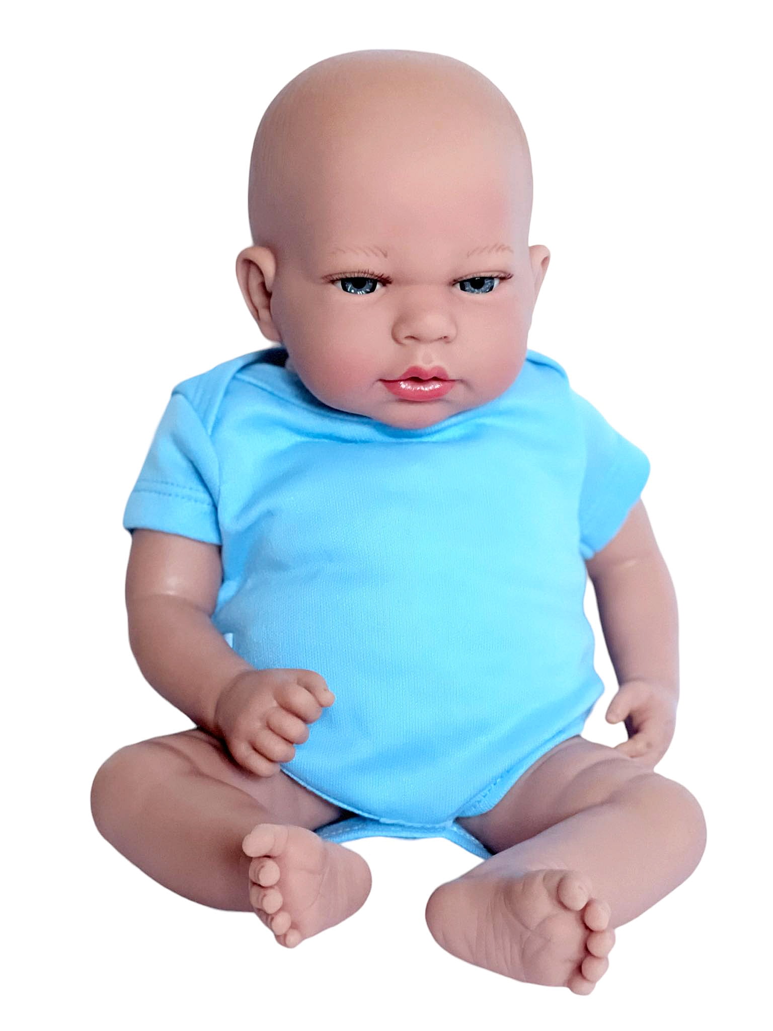 15 Inch Baby Doll Clothes- Blue Baby Doll Romper Fits 15"-18" Baby ...